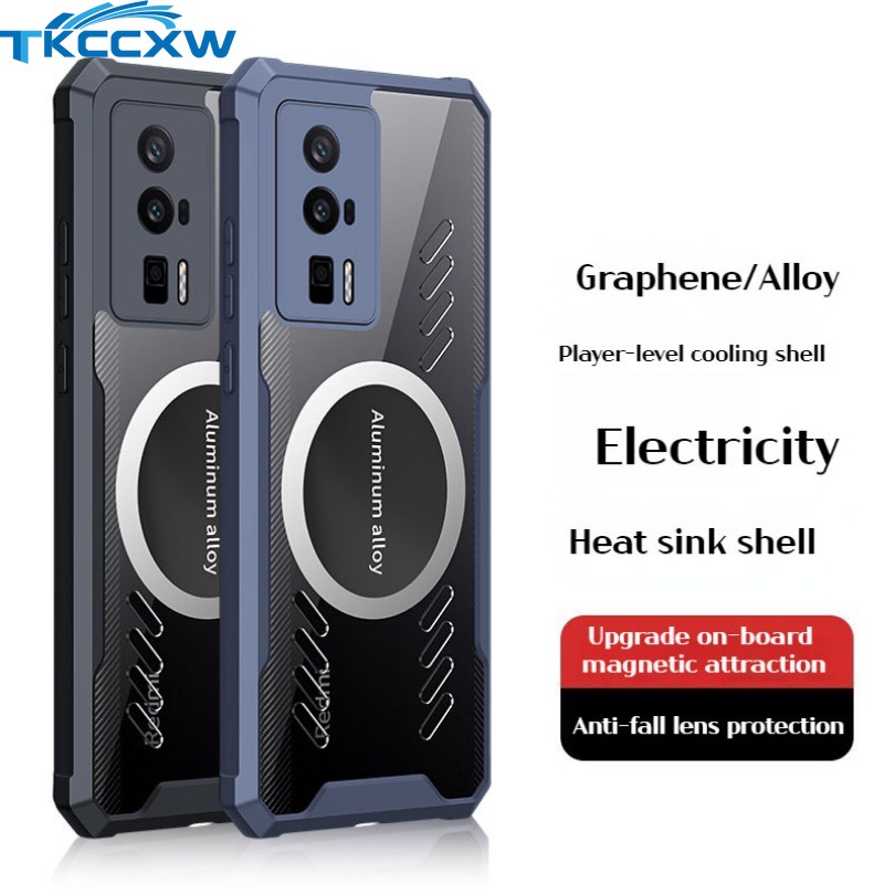 Ốp Điện Thoại Hợp Kim Nhôm Tản Nhiệt Chơi game Cho redmi note 12 turbo 11t pro redmi k40 k50 k60 ...