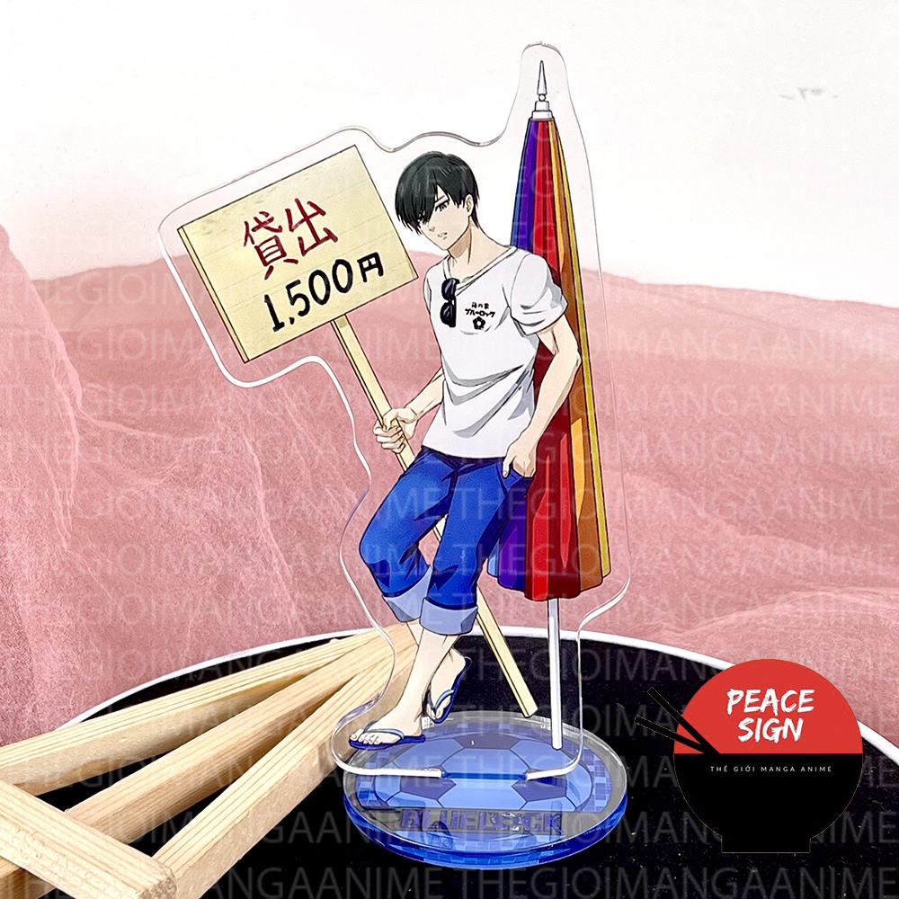 Mô hình Standee BLUE LOCK ver BÃI BIỂN anime chibi tượng acrylic mica ...