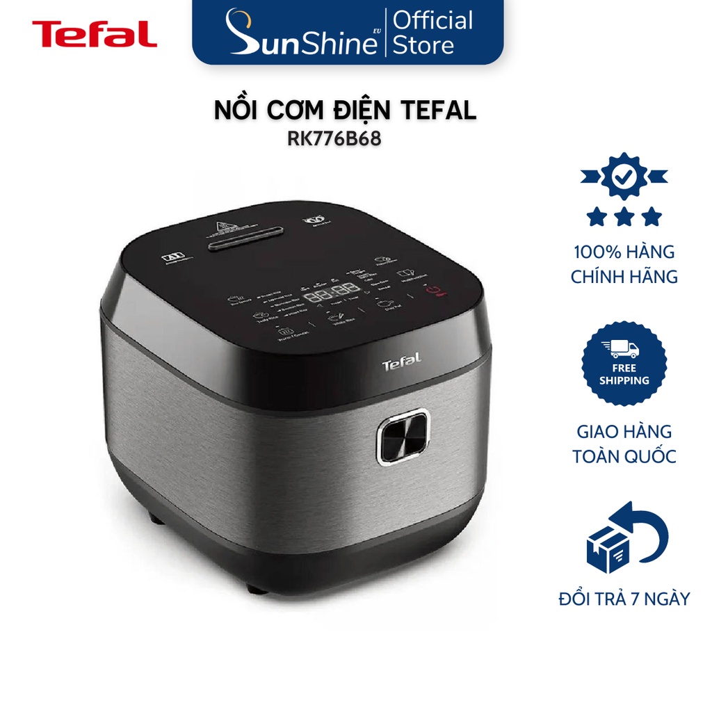 Nồi cơm điện tử Tefal Delirice Plus 1.8L RK776B68 Xám công suất 750W | Shopee Việt Nam