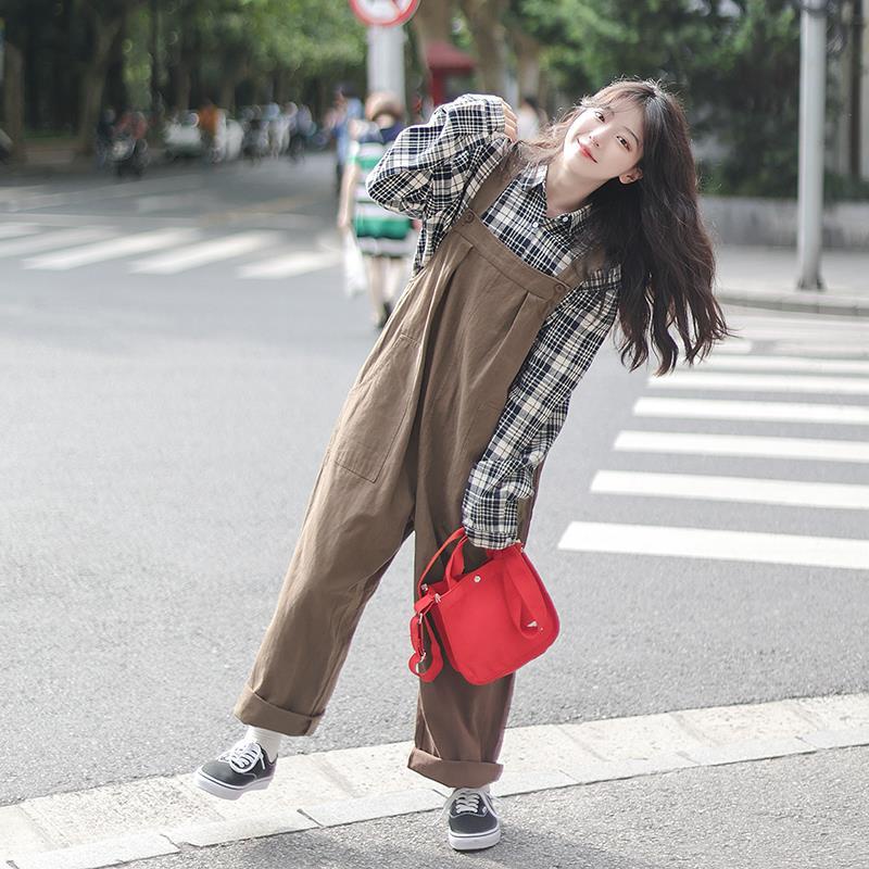 Quần Yếm Ống Rộng Phong Cách Hàn Quốc Năng Động Trẻ Trung Dành Cho Nữ | Shopee Việt Nam