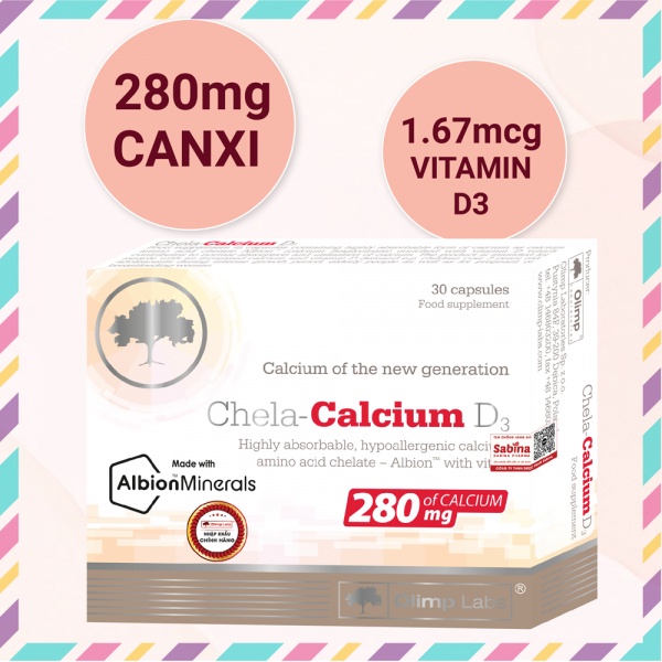 Viên Uống Bổ Sung Canxi Chela-Calcium D3 - Canxi Cho Bà Bầu, Vitamin D3, Xương Chắc Khỏe (Hộp 30 ...