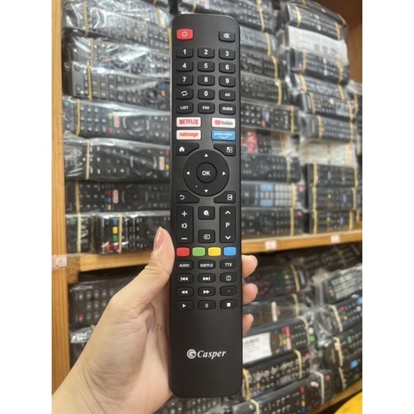 Điều khiển remote từ xa dùng cho tivi casper loại dài hàng chính hãng có nút Netflix youtube ...
