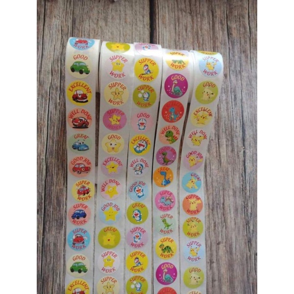 Sticker khen thưởng mỗi cuộn 500 stickers | Shopee Việt Nam