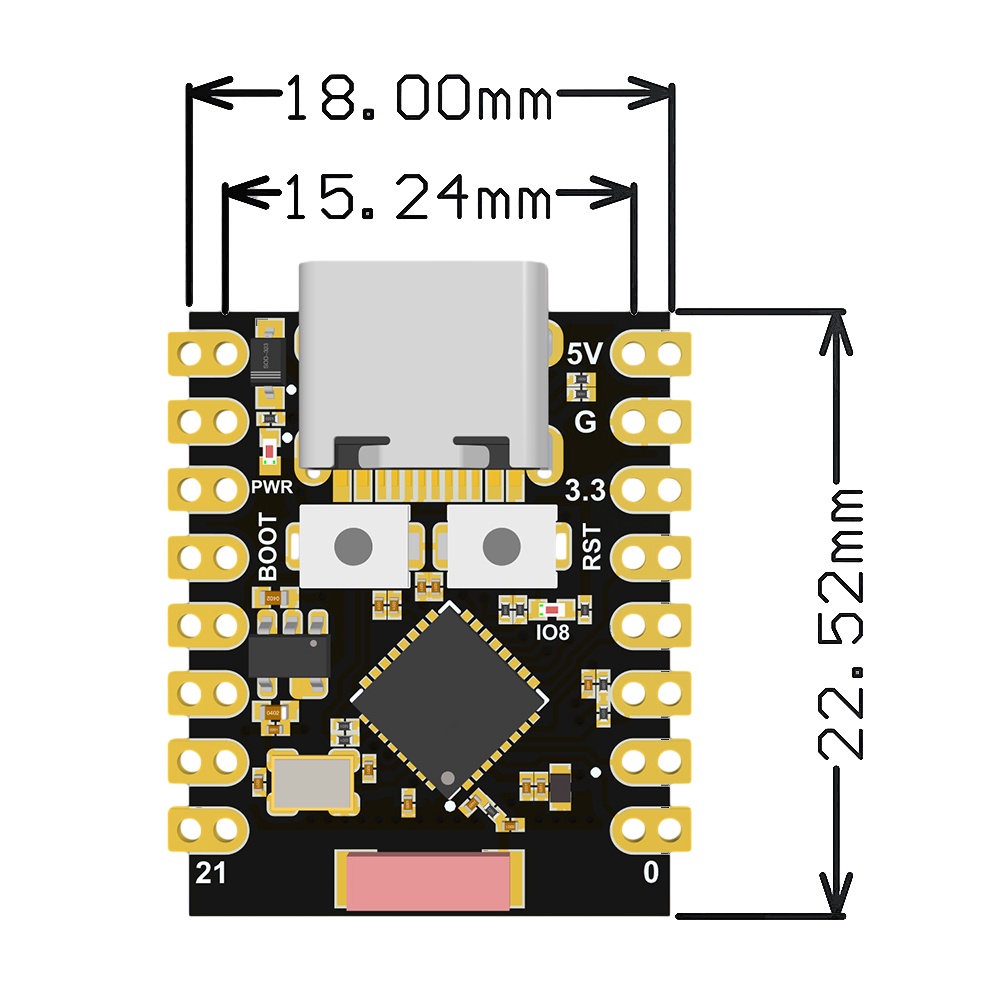 Bảng Mạch Phát Triển bluetooth pcbfun esp32-c3 supermini 32Bitrisc-v ...