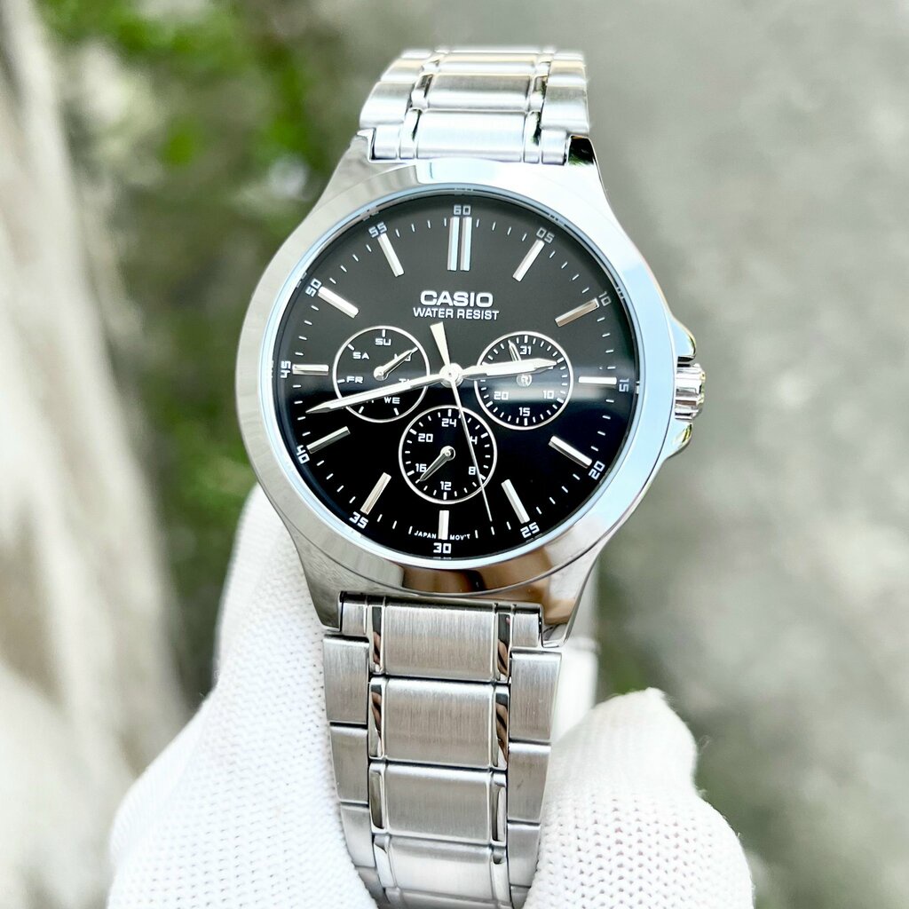 Đồng Hồ Nam Casio MTP-V300D-1A Dây Thép Kính Khoáng Size 40mm Chống Nước 50m Bảo Hành 1 Năm Tại ...