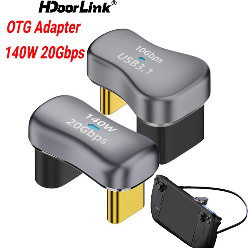 Hdoorlink Đầu Chuyển Đổi 180 Độ 140w usb 3.1 type c / usb otg 20gbps ...