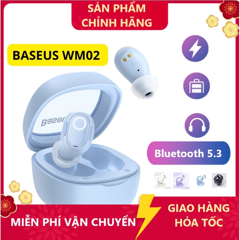 Tai Nghe Bluetooth 5.0 Baseus WM02 / Baseus WM01 / Baseus w3 / Baseus ...