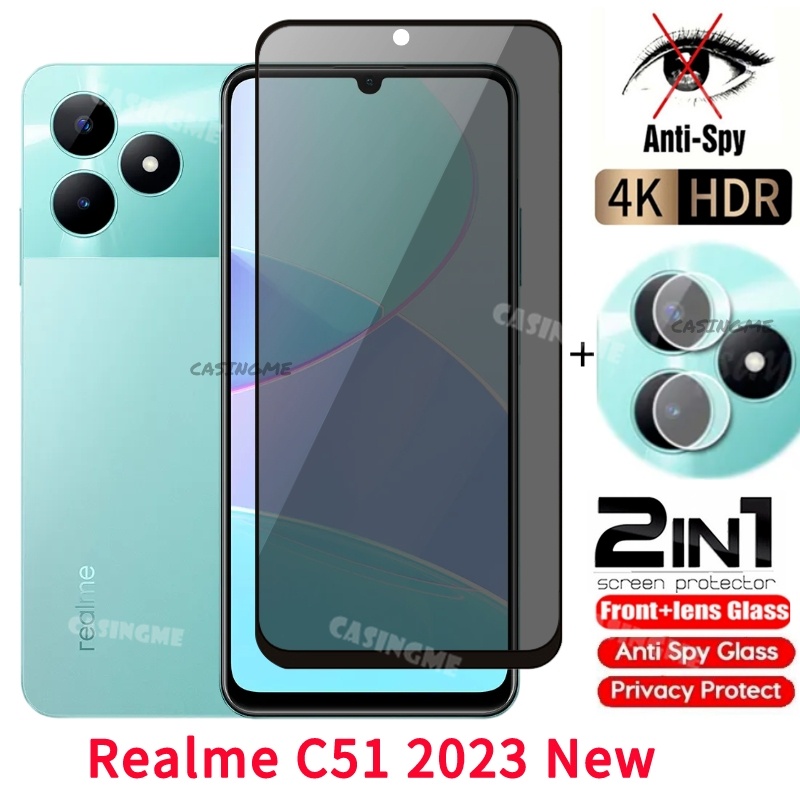 Kính Cường Lực Bảo Vệ Màn Hình Chống Nhìn Trộm Cho realme c51 2023 ...