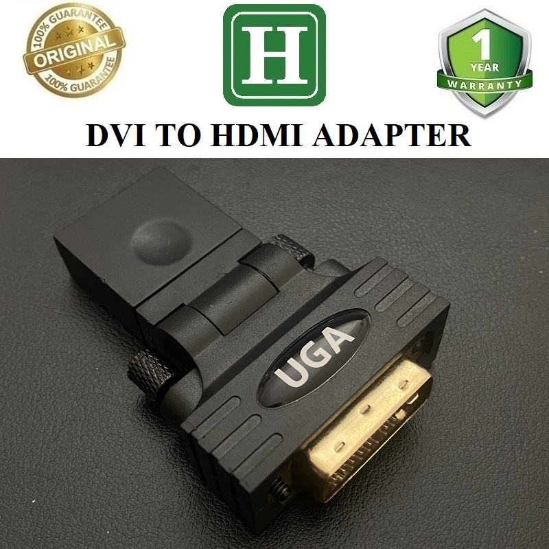 Đầu chuyển DVI sang HDMI xoay 360 độ, hàng chính hãng UGA, Bảo hành 12 tháng | Shopee Việt Nam