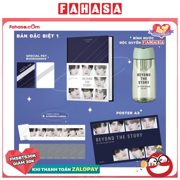 10-Year Record Of BTS - Beyond The Story - Bìa Cứng - Bản Đặc Biệt Độc Quyền - 1 Bình Nước BTS ...