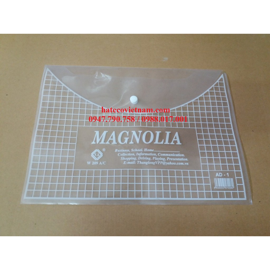 Túi Clearbag khổ A dầy AD1 Thăng Long - túi khuy - túi cúc - bìa nút ...
