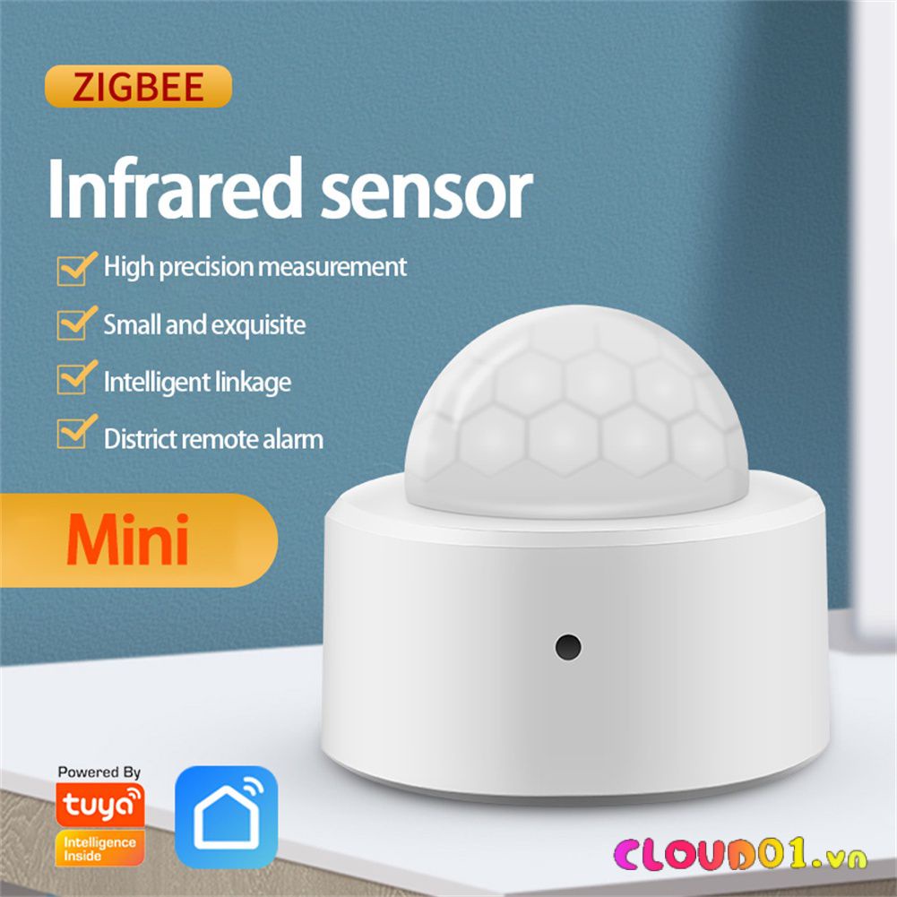 Có sẵn Tuya Zigbee3.0 Cảm biến cơ thể con người Thông minh không dây Chuyển động cơ thể Mini Pir ...