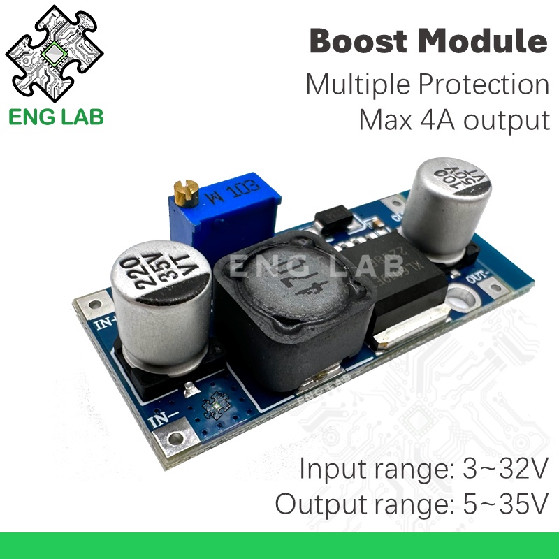 ENGLAB★Mô-đun Điều Chỉnh Tăng Áp xl6009/6019 4a dc-dc Từ 3v-32v Sang 5v-35v | Shopee Việt Nam