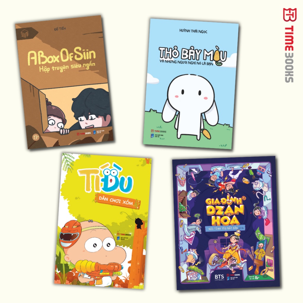 Sách Combo Thỏ Bảy Màu + A Box of Siin + Gia Đình Dzăn Hoá + Tí Đù ...