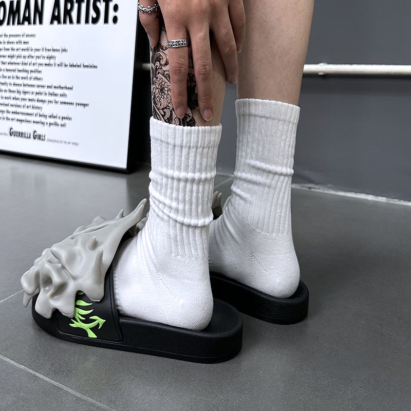 Tất Cổ Cao Nữ Vớ Lửng Bằng cotton polyester Mỏng Không Xương Phong Cách Nhật Bản Thời Trang Xuân ...