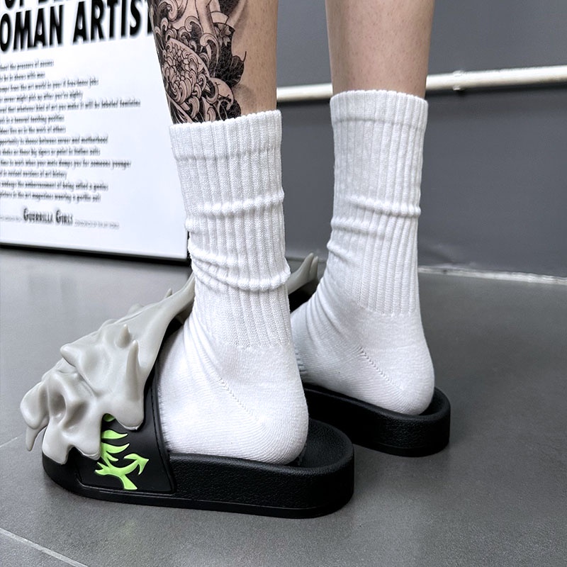 Tất Cổ Cao Nữ Vớ Lửng Bằng cotton polyester Mỏng Không Xương Phong Cách Nhật Bản Thời Trang Xuân ...