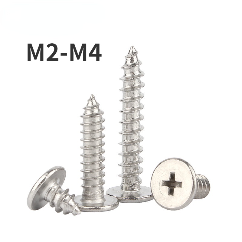 Vít Đầu Dẹt Bằng Thép Không Gỉ 304 Siêu Mỏng m2 m2.3 m2.6 m3 m3.5 m4 m5 Chuyên Dụng | Shopee ...