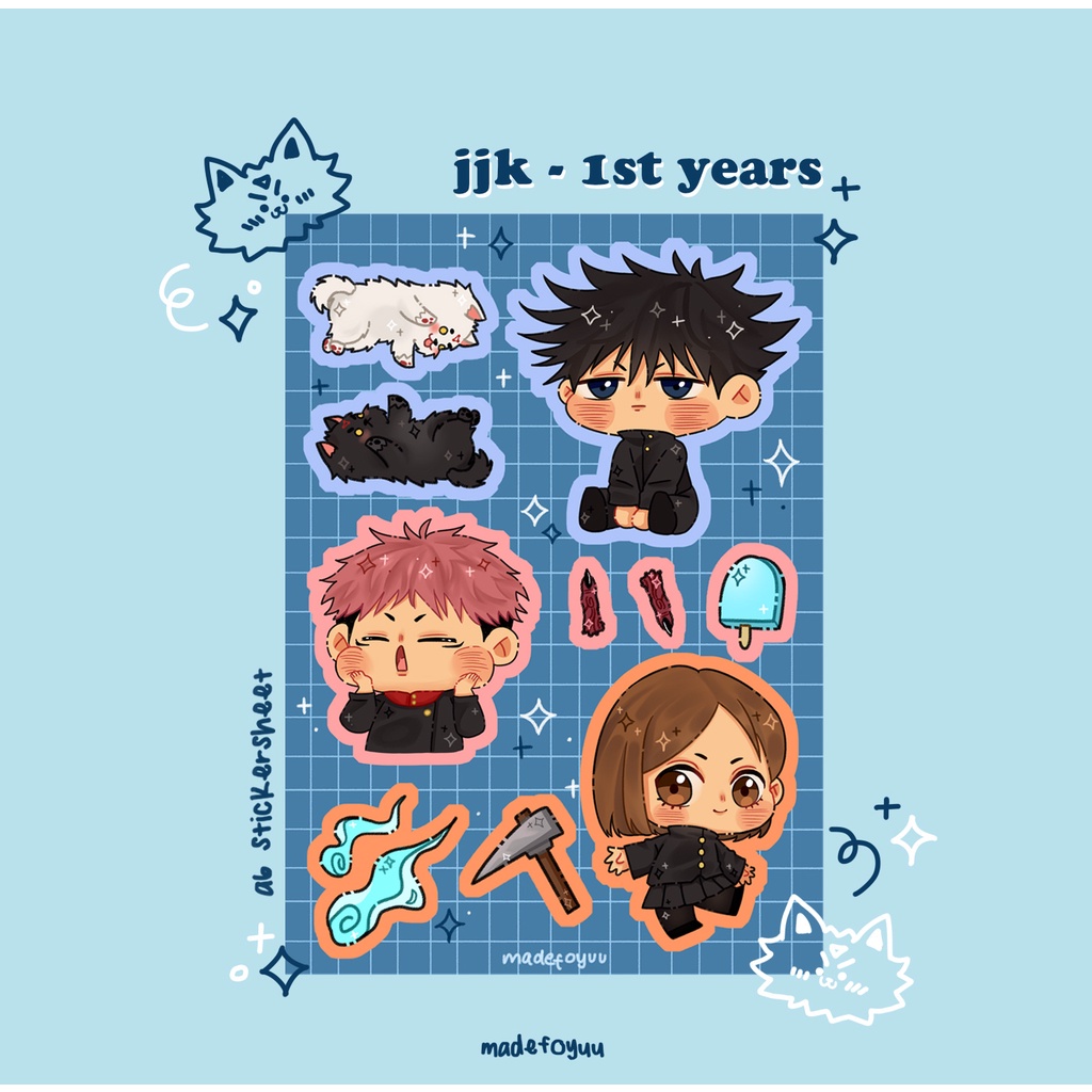 Jujutsu Kaisen - 1st years | Sticker Manga / Manga Demon Slayer - Cắt ...