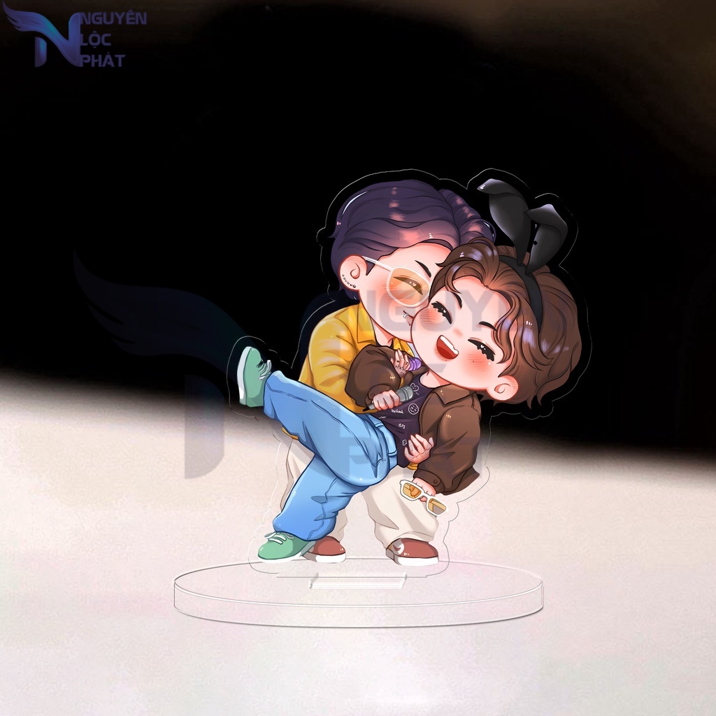 Mô hình nhân vật Standee Kook - Tae - Kpop - BTS Arttis - 3cm/5cm/10cm ...