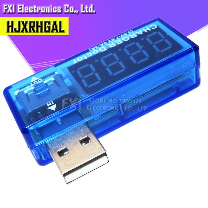 Usb kỹ thuật số Sạc di động hiện tại Máy đo điện áp Đồng hồ đo sạc USB ...