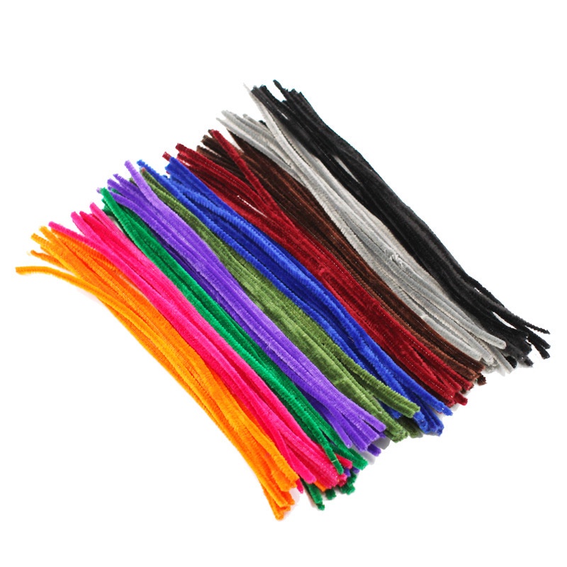 Gamma Baby-100 PCS Pipe Cleaners Craft Set, 100 Pcs Chenille Stems ...