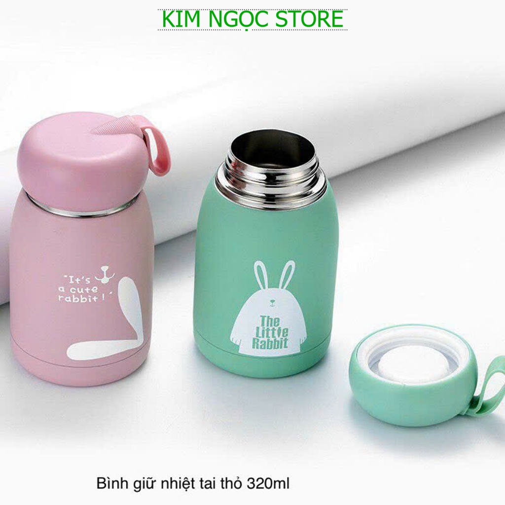 Bình giữ nhiệt hình thỏ mini cute, Bình nhiệt inox 304 Dung tích 320ml | Shopee Việt Nam