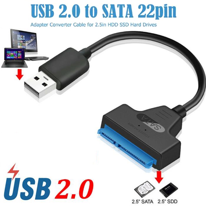 Cáp ChuyểN ĐổI Ổ CứNg ssd usb 2.0 Sang sata 22 pin . | Shopee Việt Nam