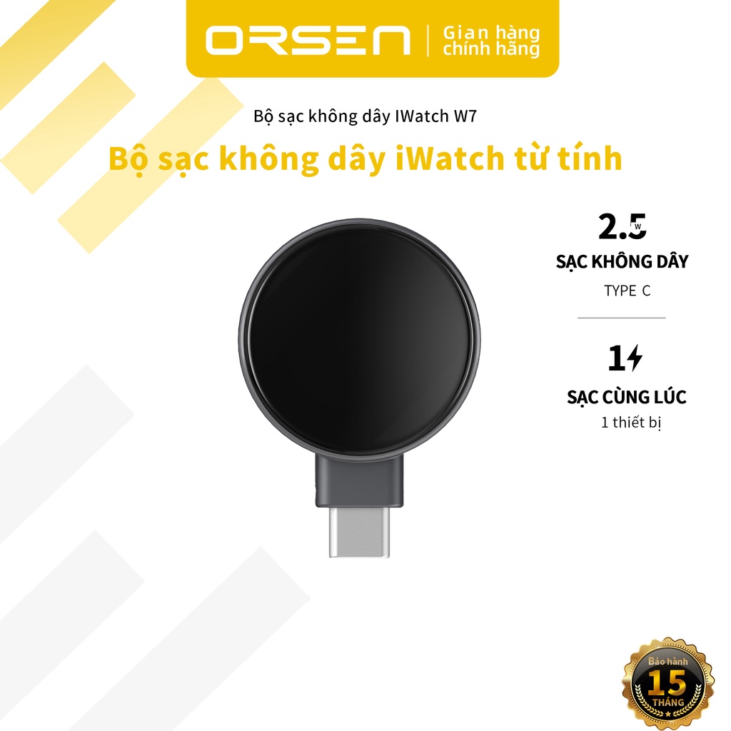 Bộ sạc không dây Orsen W7 IWatch Sạc thích hợp cho đồng hồ thông minh ...