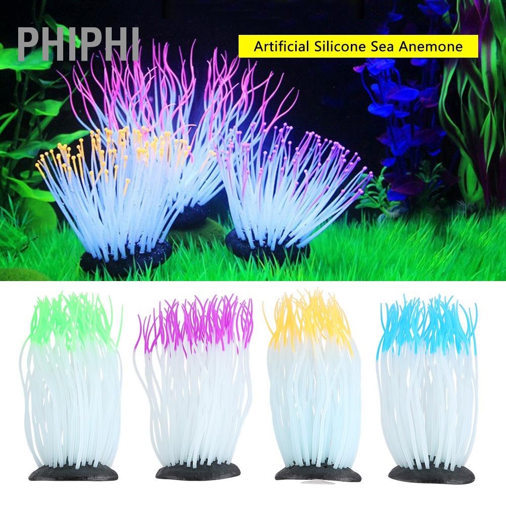 PHIPHI Mô Phỏng Nhân Tạo Silicon Hải Quỳ San Hô Trang Trí Cho Bể Cá ...