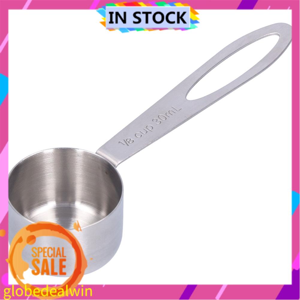 Globedealwin 30ml Coffee Stainless Steel Handle Beans Measuring Spo HG ...