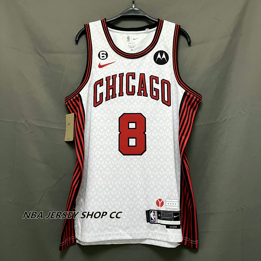 Áo Bóng Rổ nba chicago 2022-23 Trẻ Trung Năng Động Cho Nam Giới #8 Zach ...