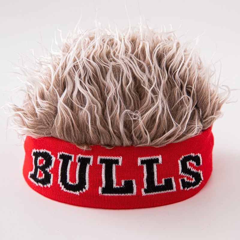 Mũ Len Không Vành Gắn Tóc Giả Phong Cách hip hop Cá Tính | Shopee Việt Nam