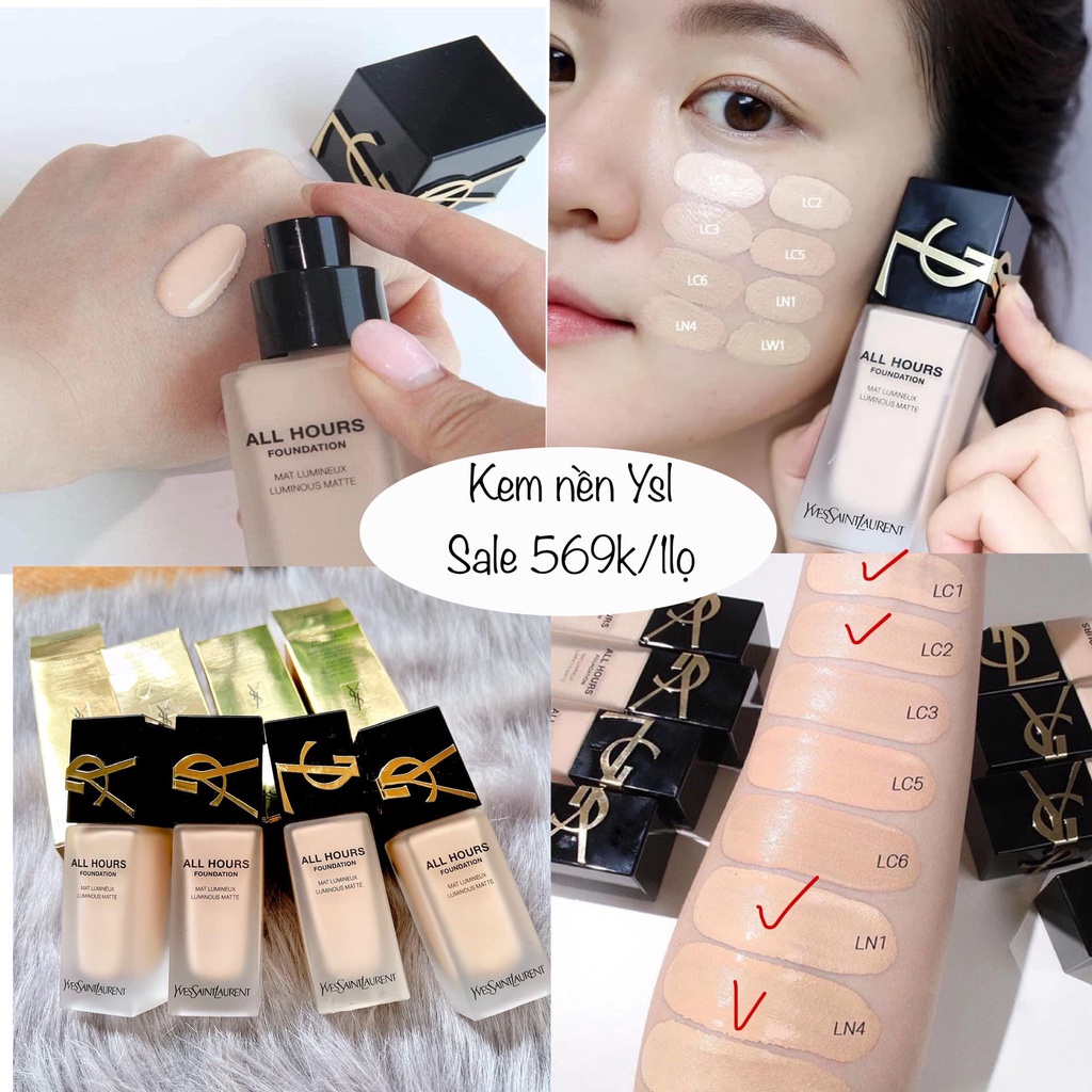 Kem Nền Ysl All Hour Liquid Foundation Spf20/Pa+++ Chính Hãng | Shopee ...