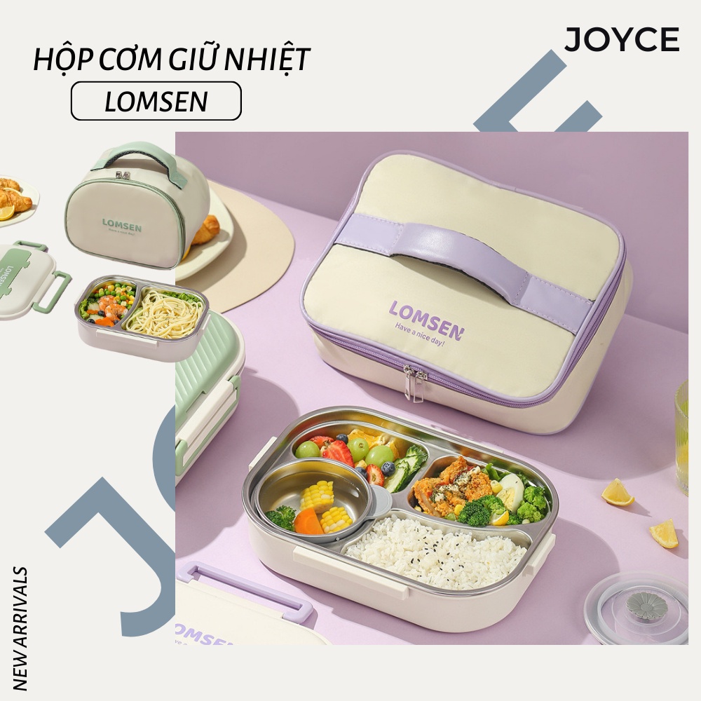 Hộp đựng cơm giữ nhiệt văn phòng lúa mạch SHIKUMI Inox 304 chống gỉ cao ...