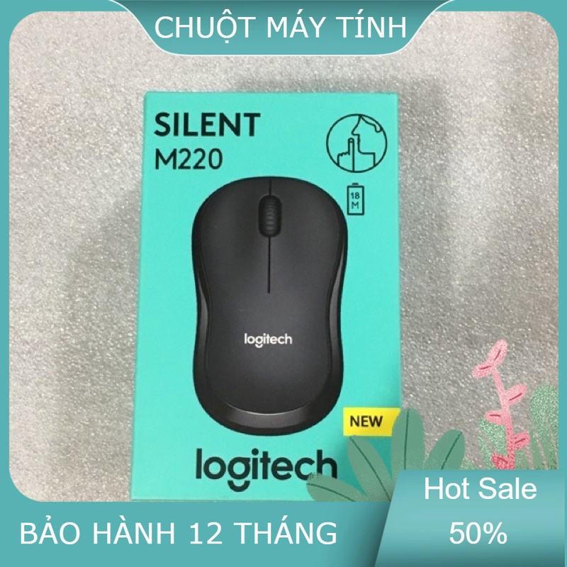 Chuột Không Dây Logitech M220 Không Tiếng Động- Có Công Tắc On/Off - Độ ...