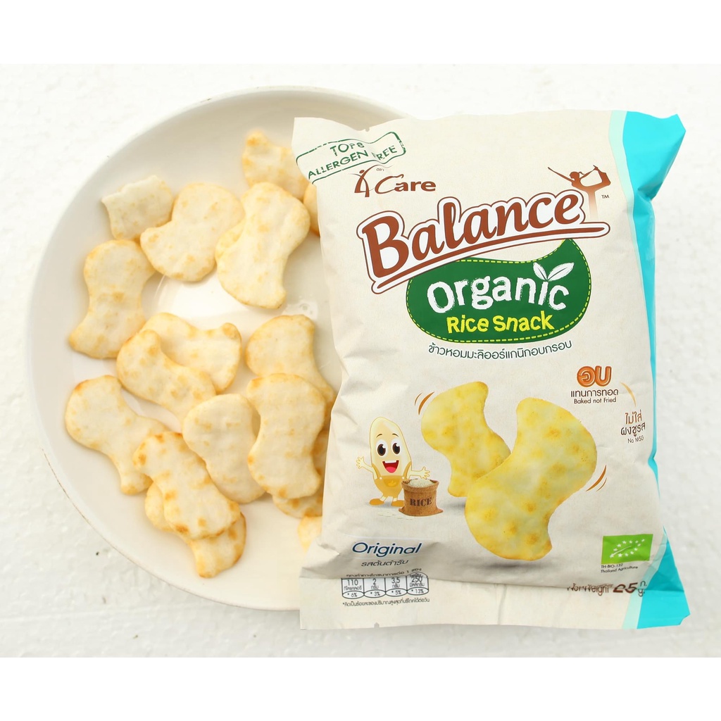 Bánh snack gạo hữu cơ vị truyền thống 4Care Balance 25g | Shopee Việt Nam