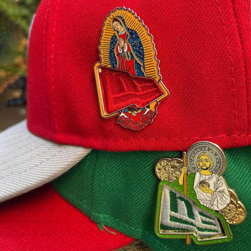 Spot Vintage Decorative Hat Badges New Era Hat Pins Mexican Metal New ...