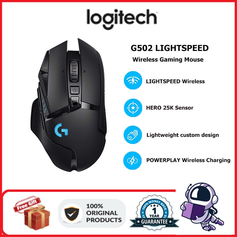 Logitech G502 LIGHTSPEED Wireless Mouse RGB 25600DPI Weightable Gaming ...