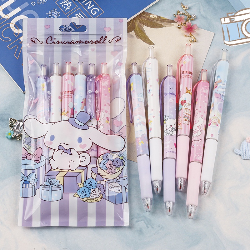 SANRIO Set 6 Bút Mực gel Ngòi 0.5mm Màu Đen | Shopee Việt Nam