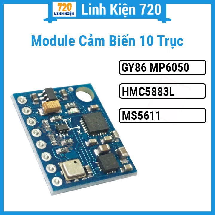 Module cảm biến 10 trục GY86 tích hợp 3 cảm biến MP6050+HMC5883L+MS5611 ...