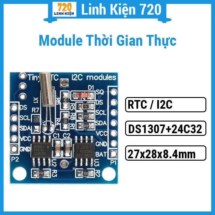 Module DS1307 + 24C32 RTC / I2C | Shopee Việt Nam