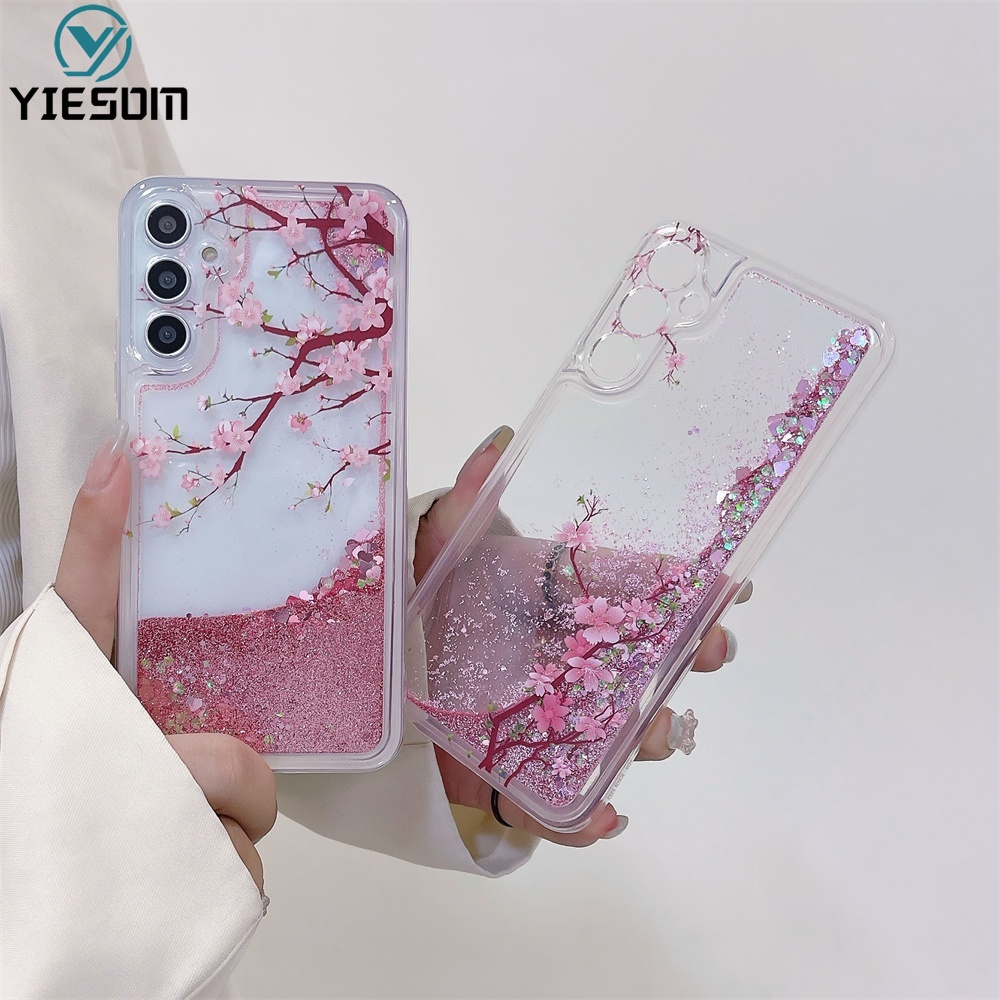 Ốp Điện Thoại Hoa Lấp Lánh Bling Quicksand Lấp Lánh Cho Samsung Galaxy A16 A26 A36 A56 A15 A25 ...