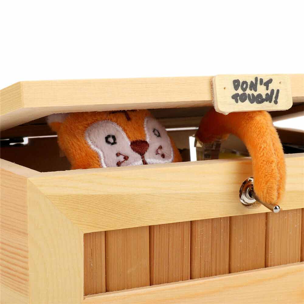 Don't Touch Tiger Box Toy Useless Box Leave Me Alone Wooden Machine ...