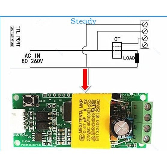 Mô Đun Kiểm Tra Dòng Điện Đa Năng PZEM-004T | Shopee Việt Nam