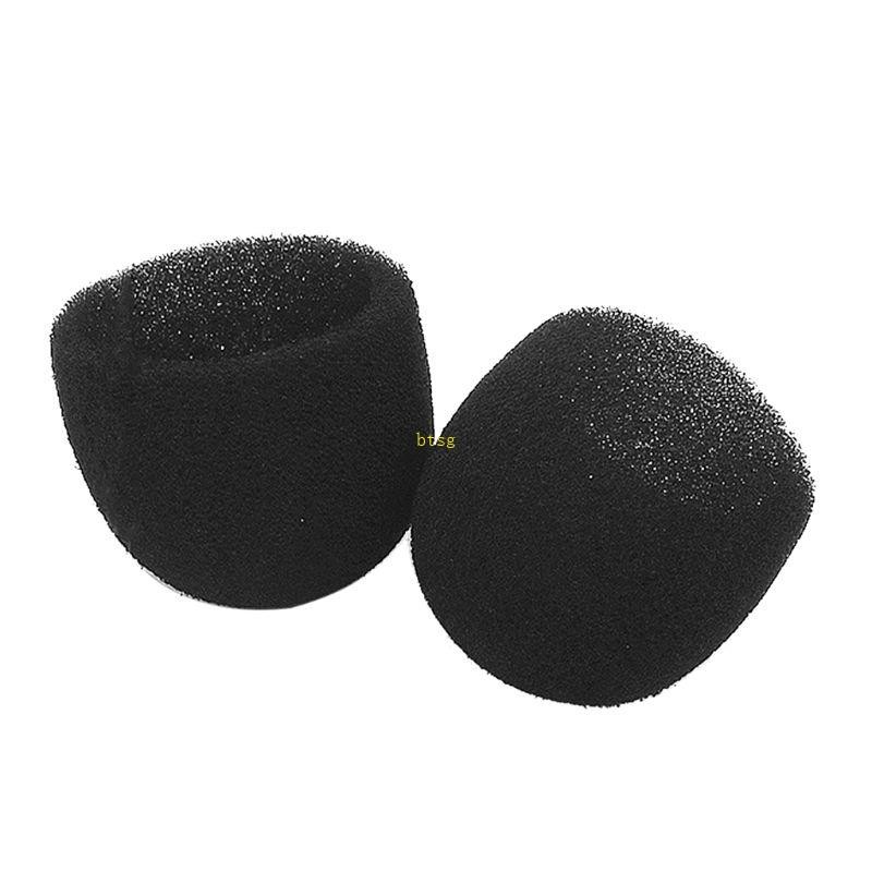 Black Round Shape Microphones Covers Windscreen Grills Inner Foams ...