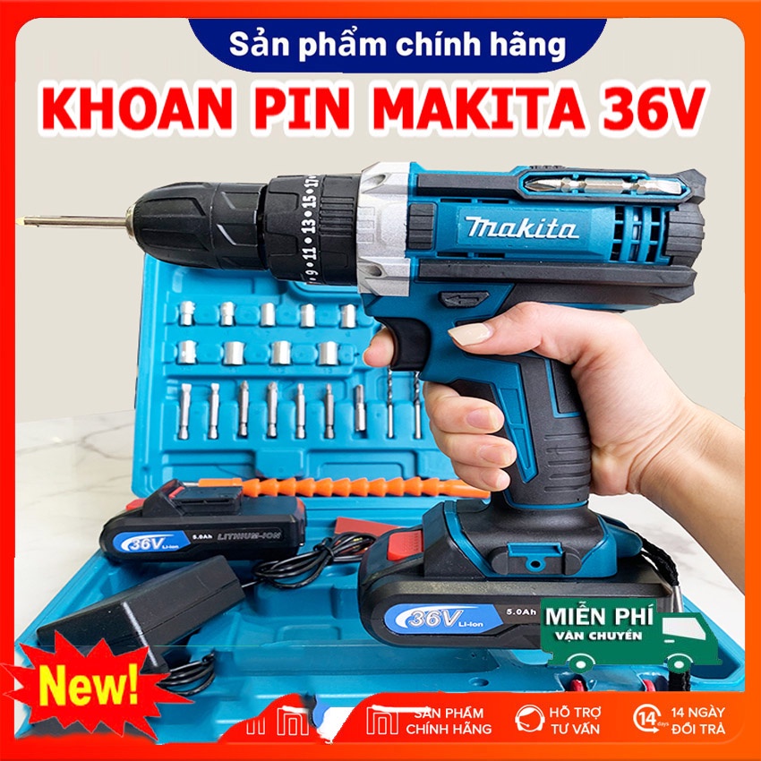 Máy khoan bắn vít dùng Pin Makita 36V - lõi đồng 100% | Shopee Việt Nam