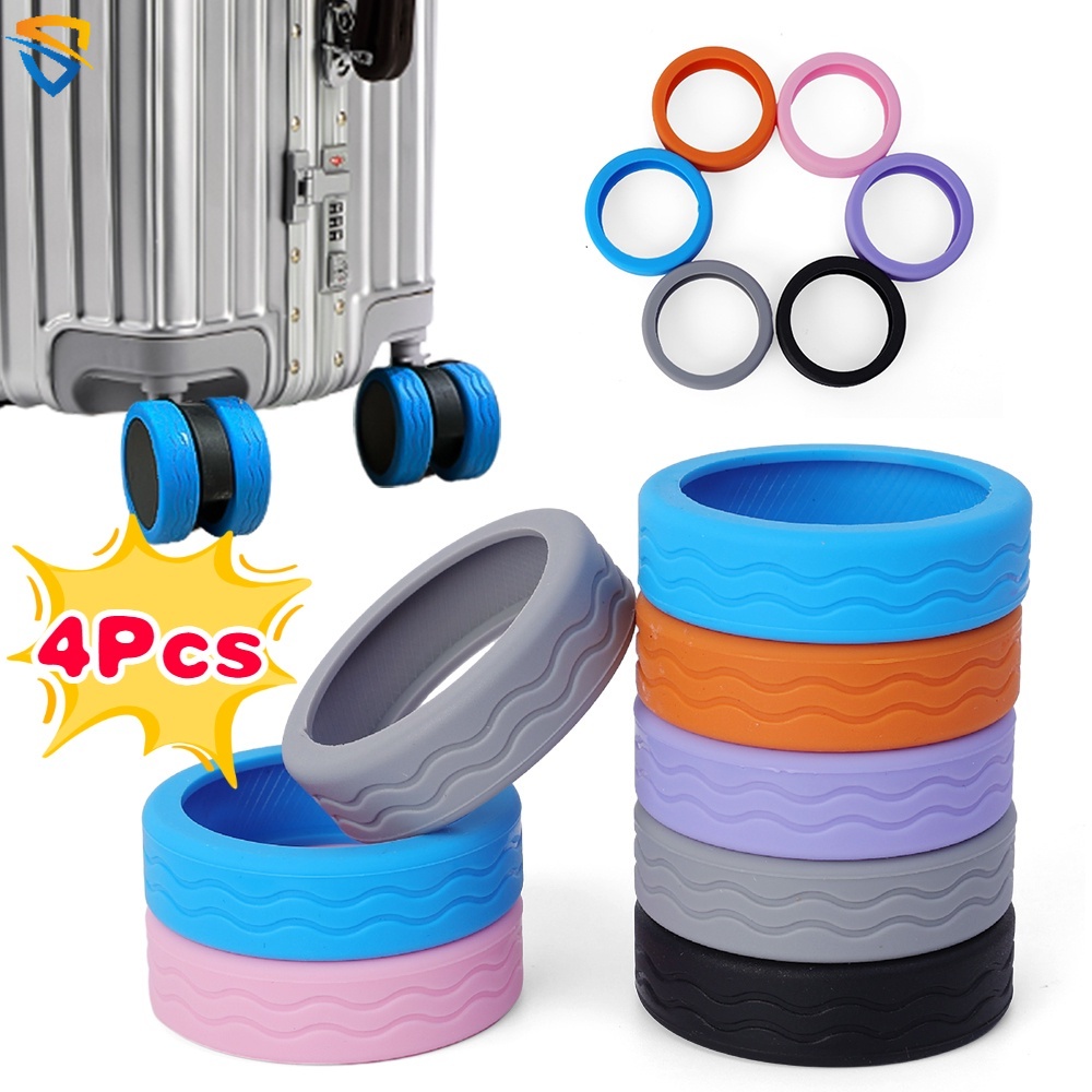 Bộ 4 Bánh Xe silicone Chống Mòn Giảm Tiếng Ồn Cho Vali | Shopee Việt Nam