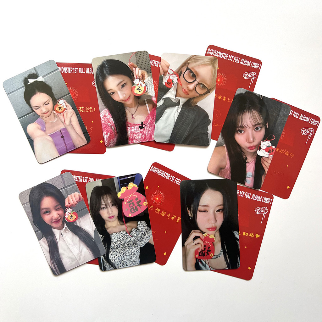 7-16 Chiếc BABYMONSTER DRIP Lomo Cards YG Giáng Sinh JD2.0 BANDANA THẤP TAG BABYMONS7ER ...
