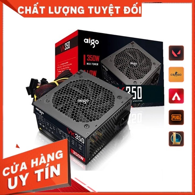 (PSU Nguồn máy tính ) Nguồn AIGO VK350 - 350W (Màu Đen) | Shopee Việt Nam
