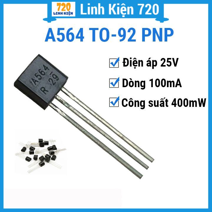 Combo 10 con A564 25V 100mA TO-92 transistor thuận PNP | Shopee Việt Nam